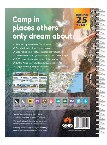 Camps 13 Easy to Read, Campsite photos and larger maps (B4) – Hema Maps