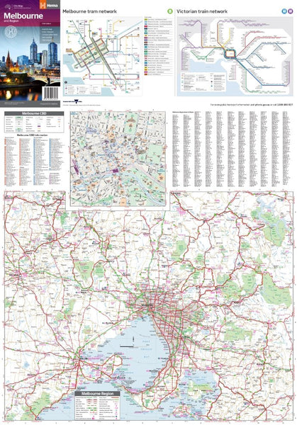 Melbourne & Region Map – Hema Maps Online Shop