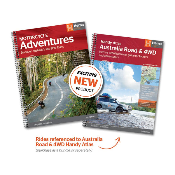 Motorcycle Adventures Top 200 Rides + Australia Road & 4WD Handy Atlas ...
