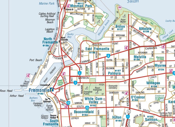 Perth and Region Wall Map – Hema Maps Online Shop