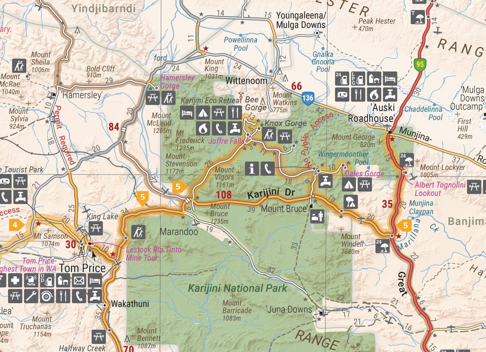 Pilbara Wall Map