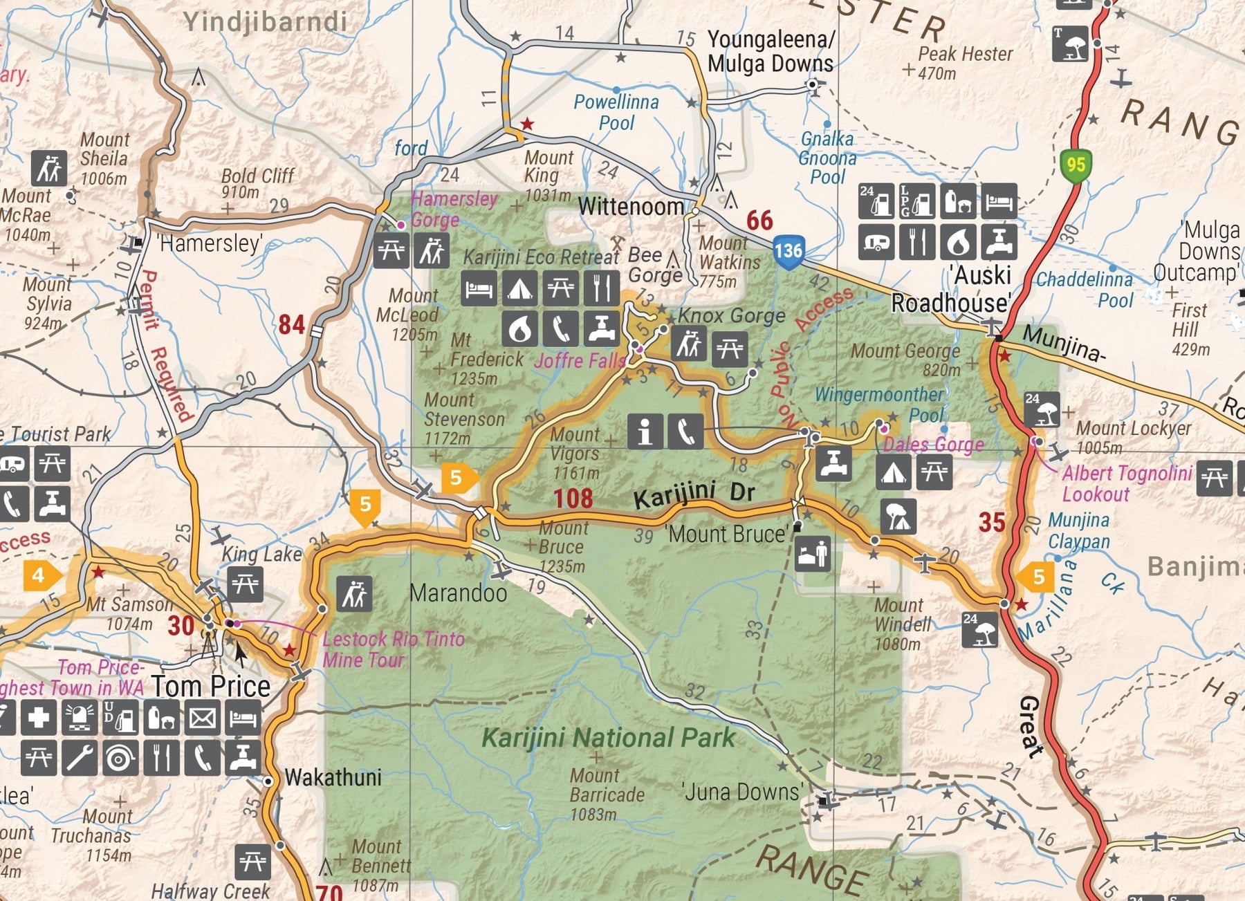 Pilbara Wall Map