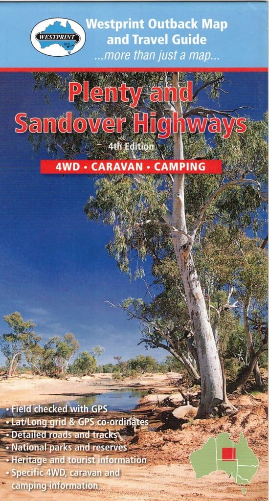 The Plenty and Sandover Highways Map