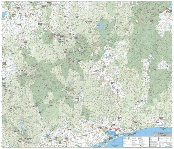 The Victorian High Country Wall Map – Hema Maps